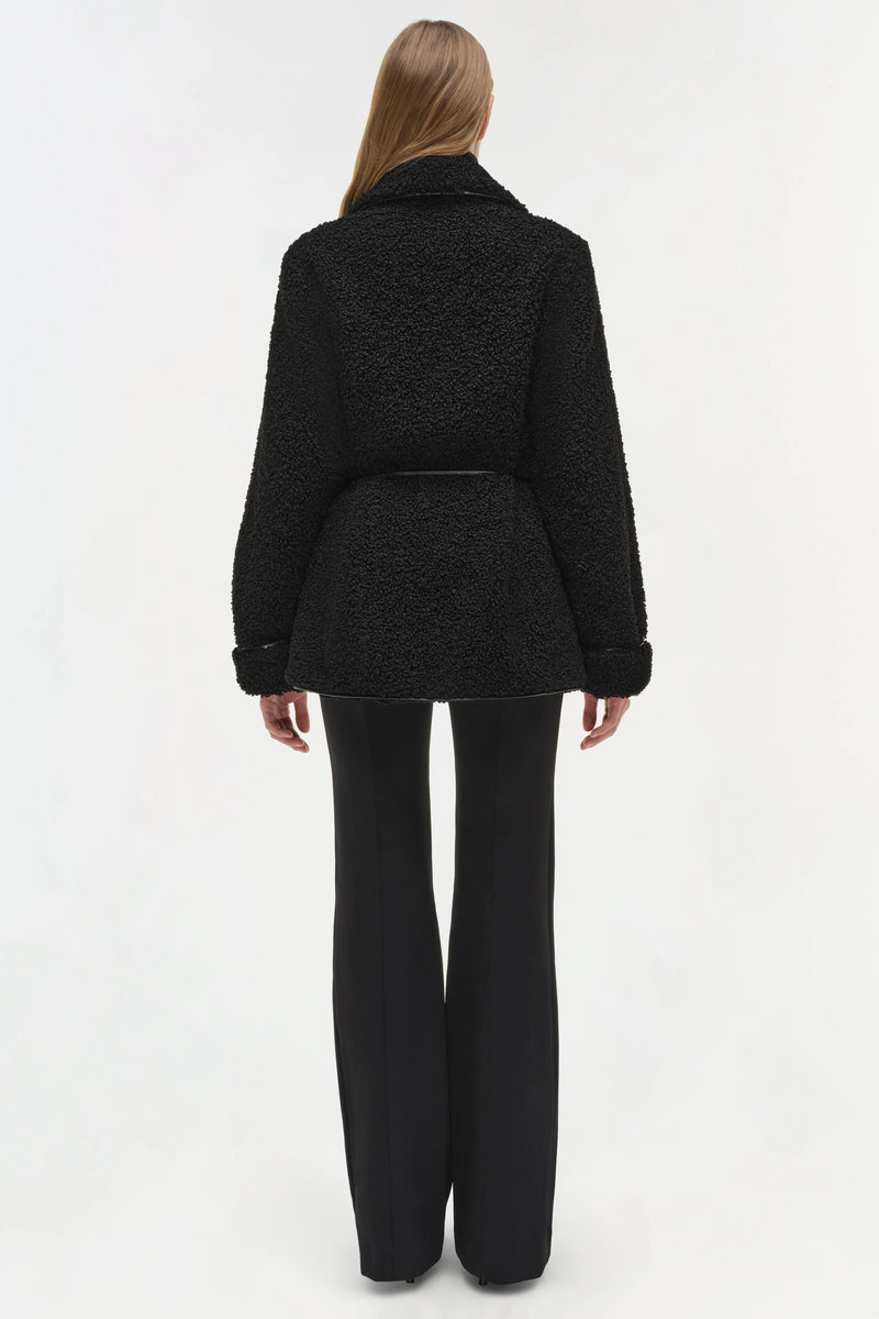 SIMKHAI - Kimia Tie Waist Jacket - Black – Gena Chandler