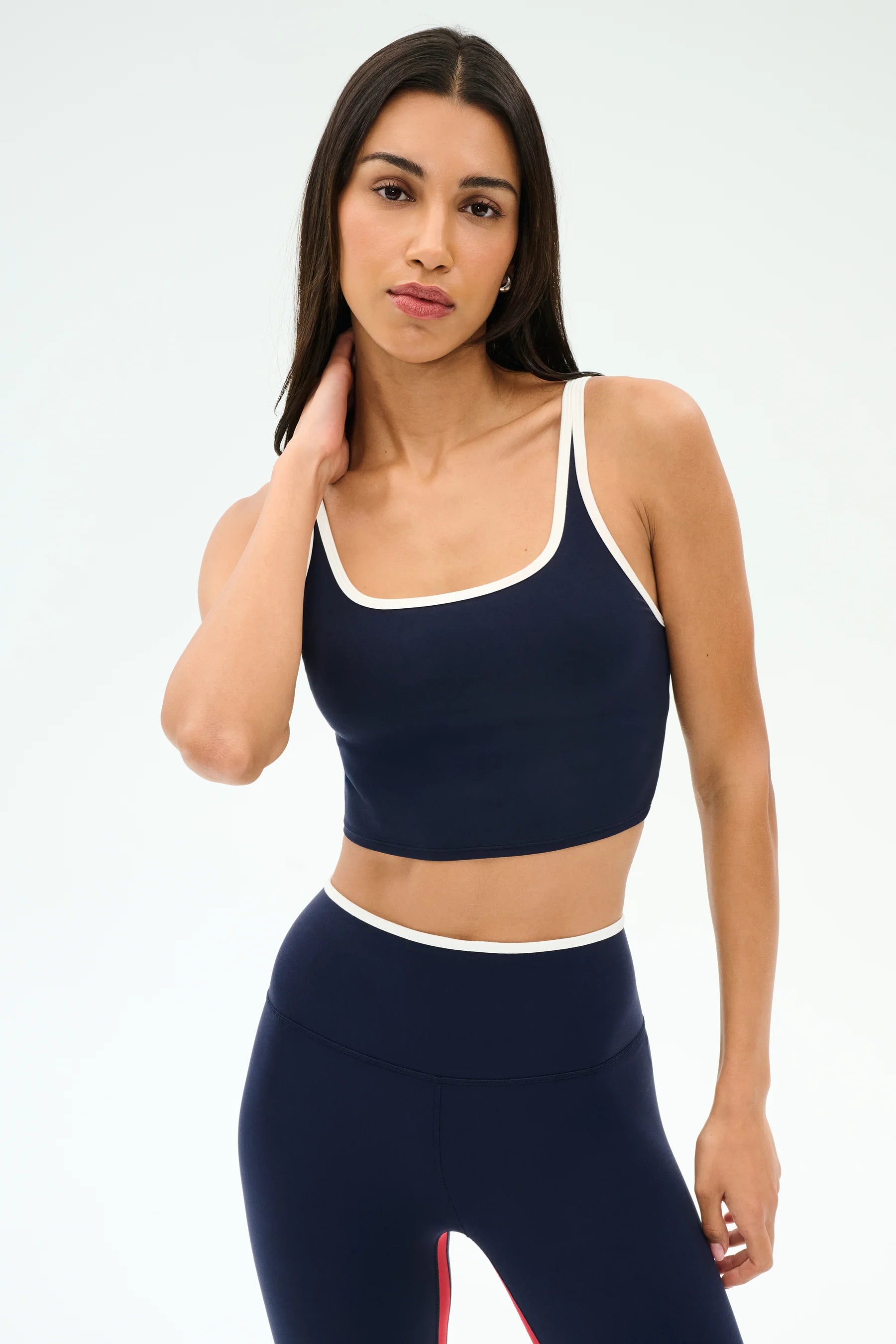 Cait Rigor Bralette - Indigo/White – Gena Chandler